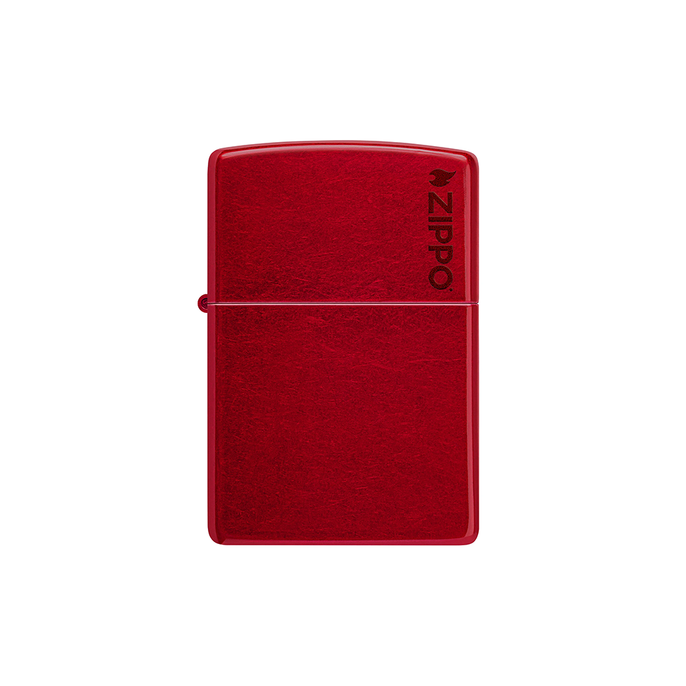 Zippo 21063ZL Classic Candy Apple Red Zippo Logo — One Wholesale