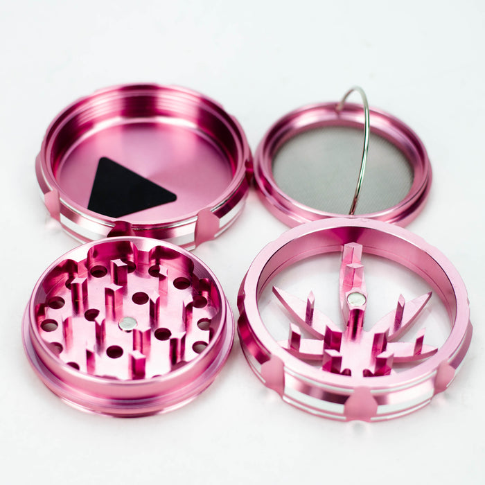 4 Parts Leaf Aluminum Grinder-Mixed | One Wholesale Canada