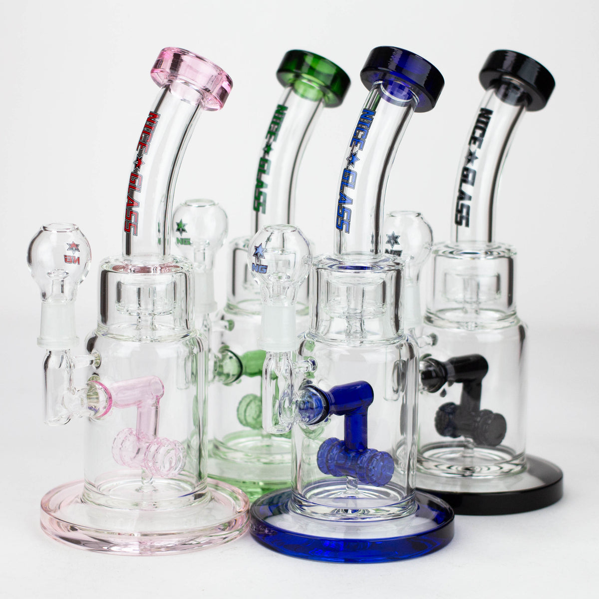 NG 9 inch Double Wheel Perc Rig [N8059] | One Wholesale Canada