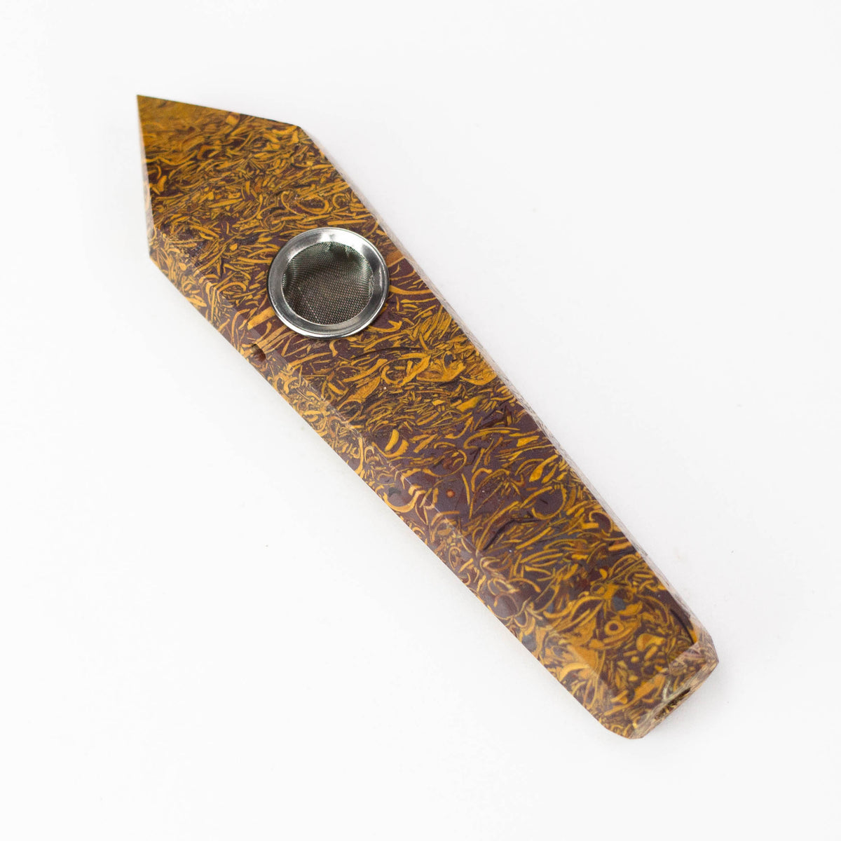 Acid Secs | Golden Jade Crystal Pipe with Choke — One Wholesale