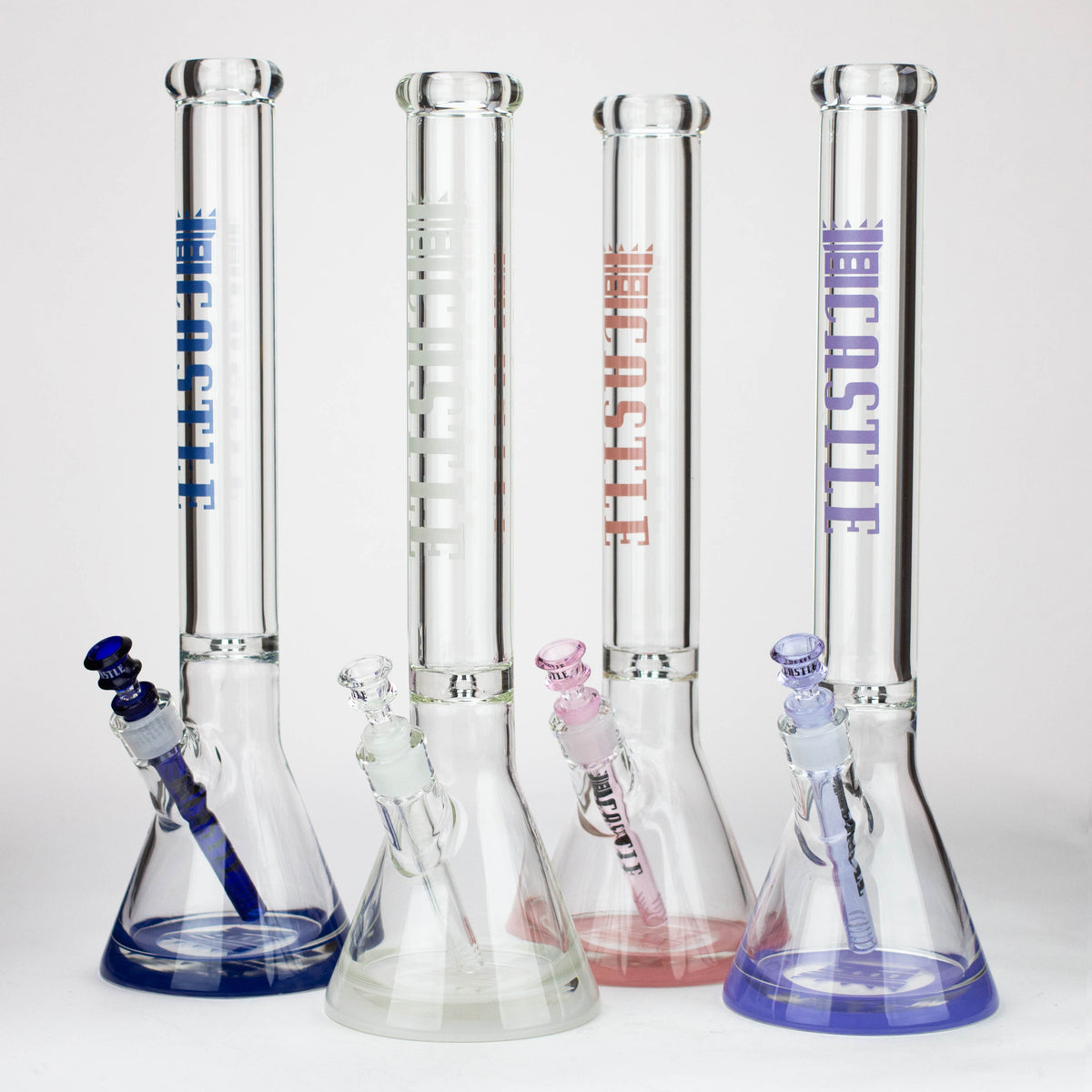 Castle Glassworks 18" Beaker 9mm Glass bong | One Wholesale Canada