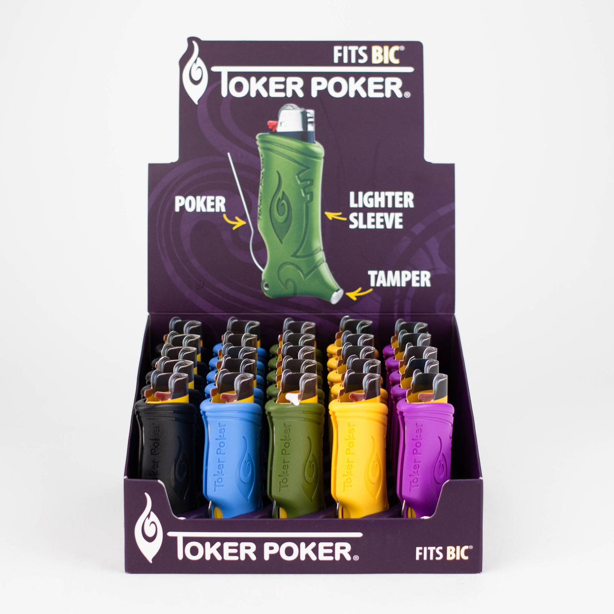 Toker Poker Bic lighter edition Display | One Wholesale Canada