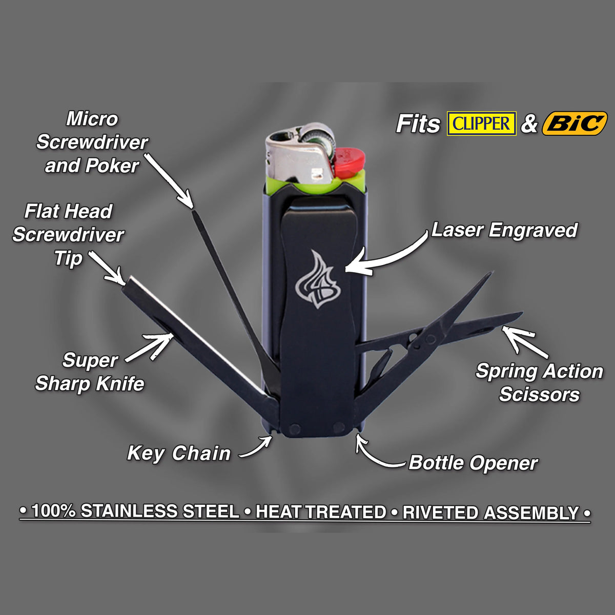 Lighter Bro Multi tool Lighter sleeve | One Wholesale Canada
