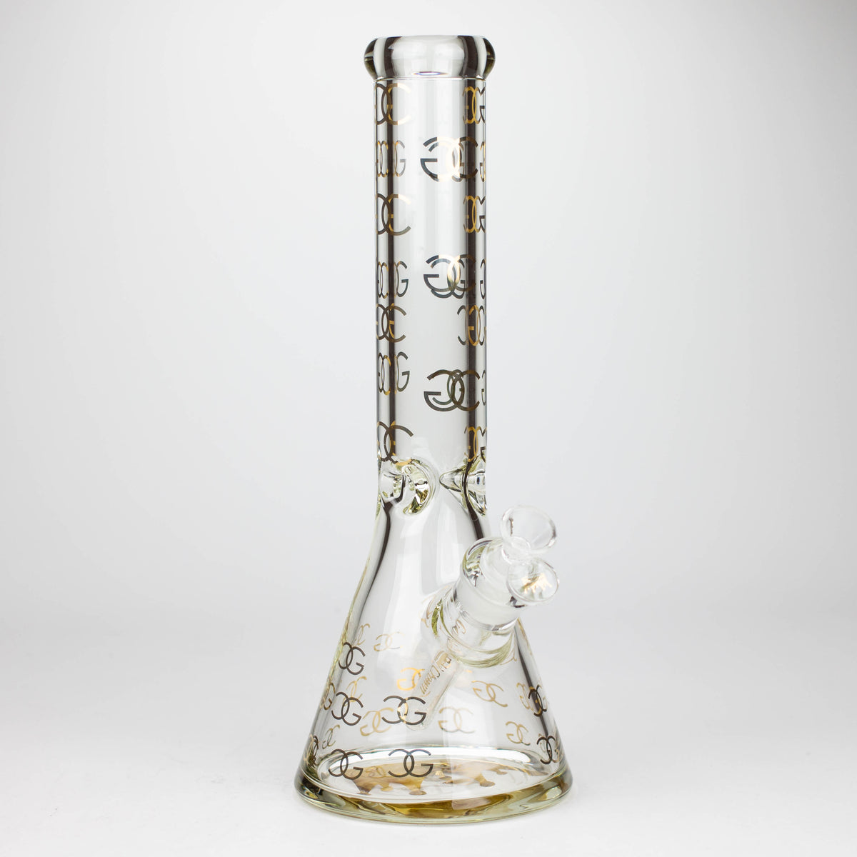 Golden Crown™ | 14Inch 9mm GC bong with 24K Gold Emblem — One Wholesale