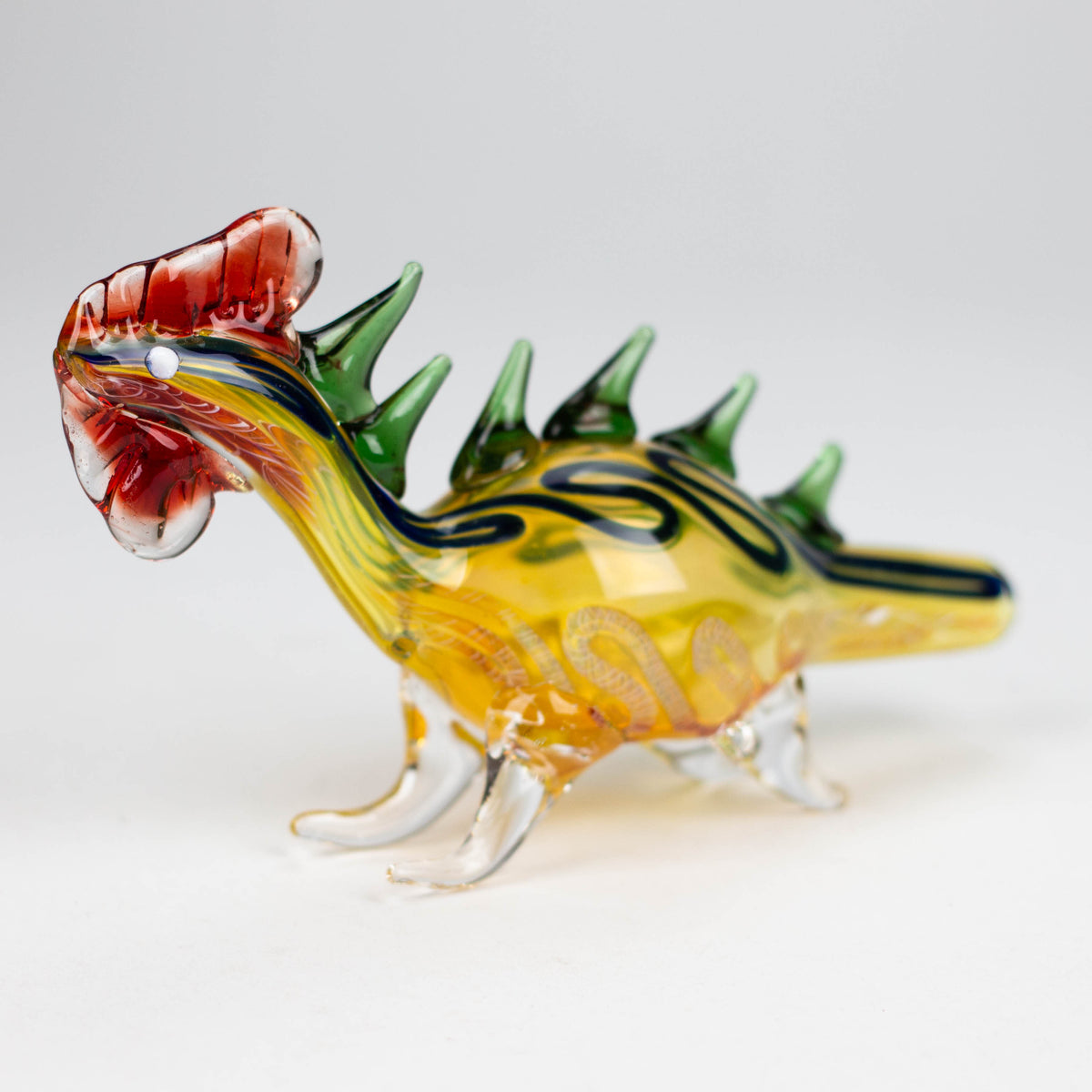 7" Lizard Insideout Glass Pipe [PIP972] — One Wholesale