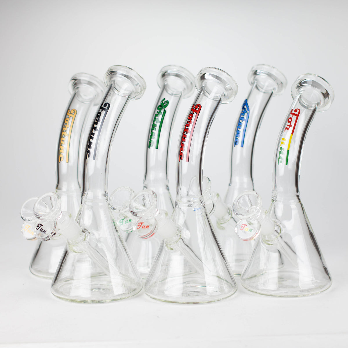 Fortune | 8" Bong With Slider — One Wholesale