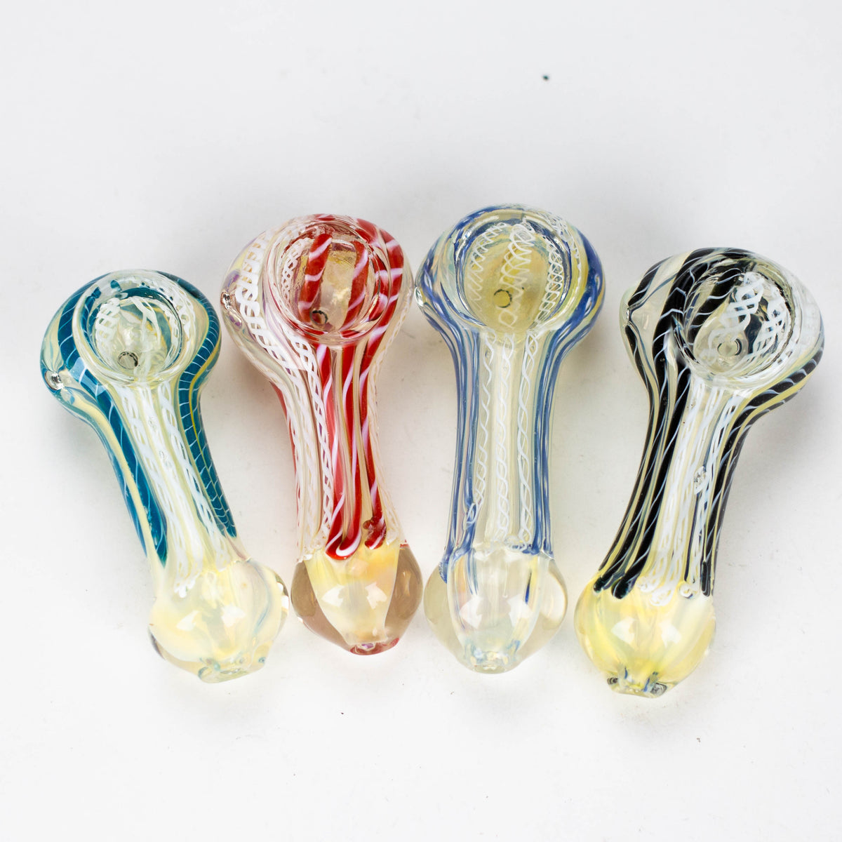 3" softglass hand pipe Pack of 2 [11584] | One Wholesale Canada