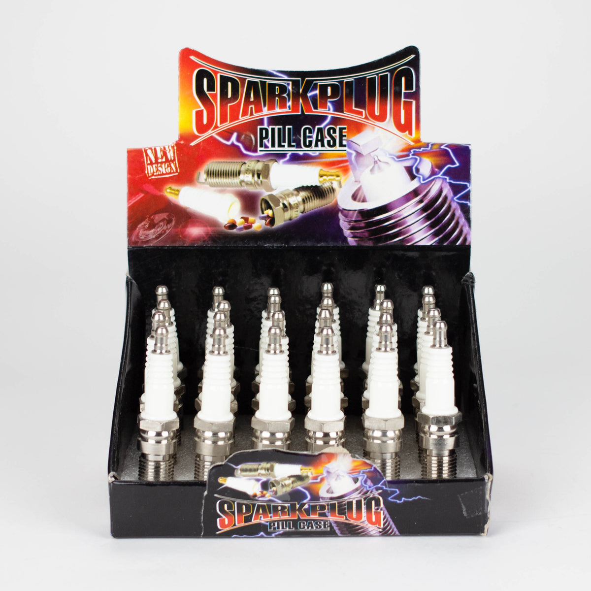 Secret Stash Car Spark Plug Style Pill Box Storage — One Wholesale