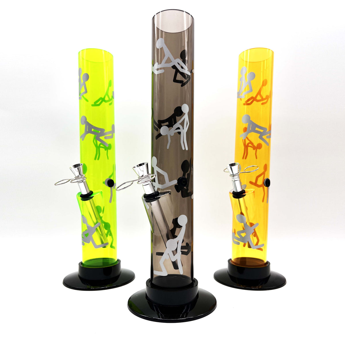 12" Acrylic Water Pipe Bong FAP-1 ( PIP278 ) — One Wholesale