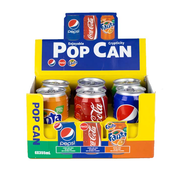 Soda Pop Stash Cans Box Of 6 — One Wholesale