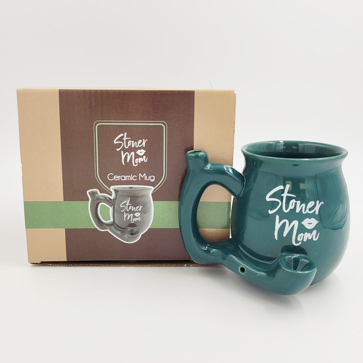 teal stoner mom Roast & Toast mug — One Wholesale