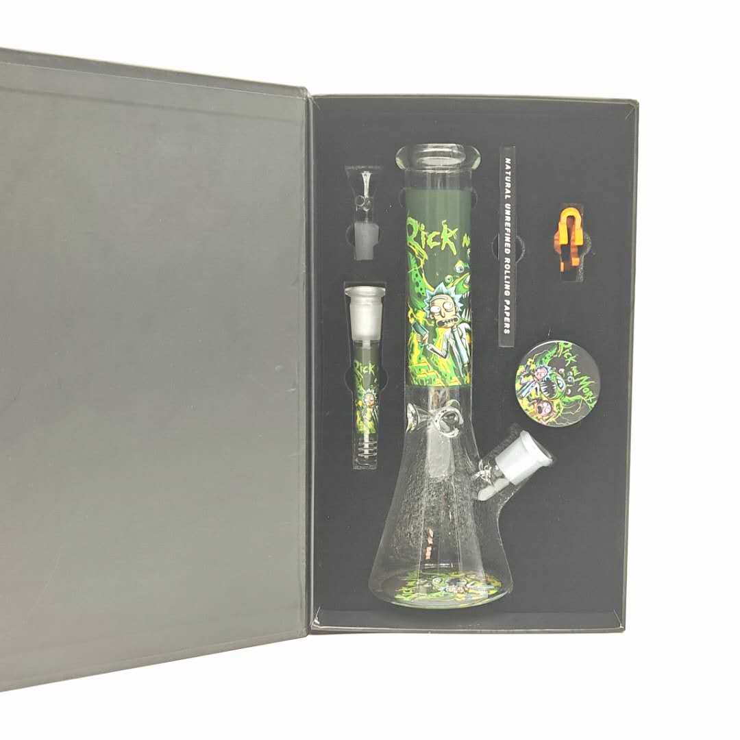 Cartoon Beaker Bong High Life Smoking Set-Assorted Color — One Wholesale