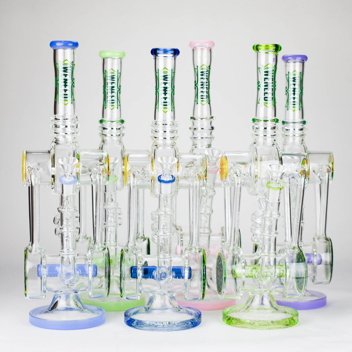 WENEED | 13" Galactic Vortex Glass Bong — One Wholesale
