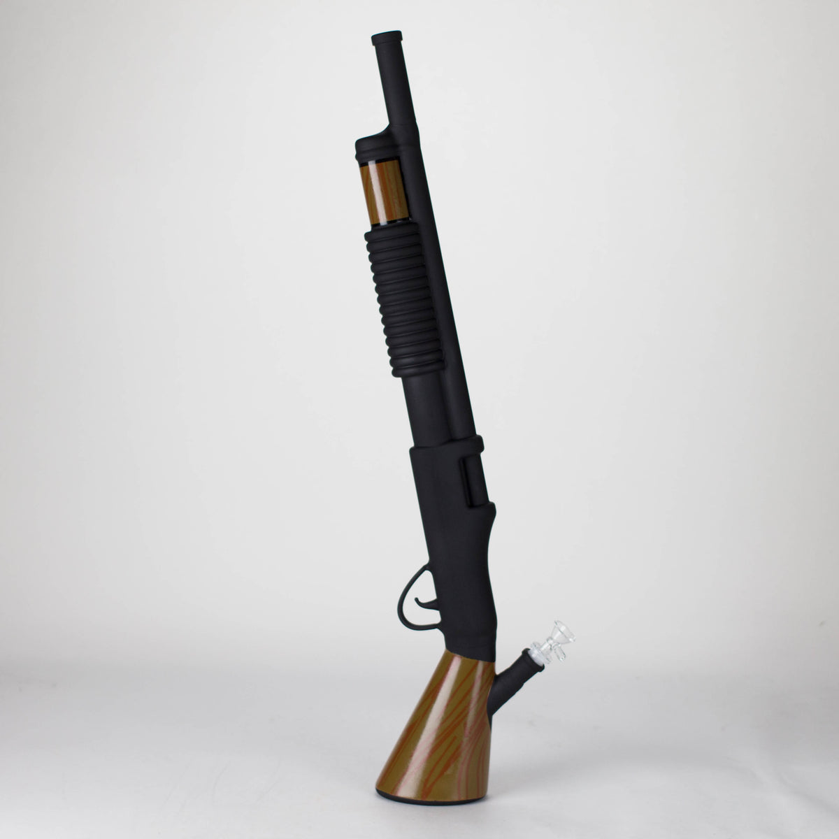 27" Painted Shotgun Design Glass Bong with Display Stand [GU006] — One ...
