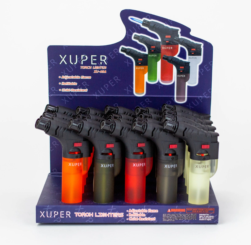 Xuper | GUN Torch Display of 20 — One Wholesale