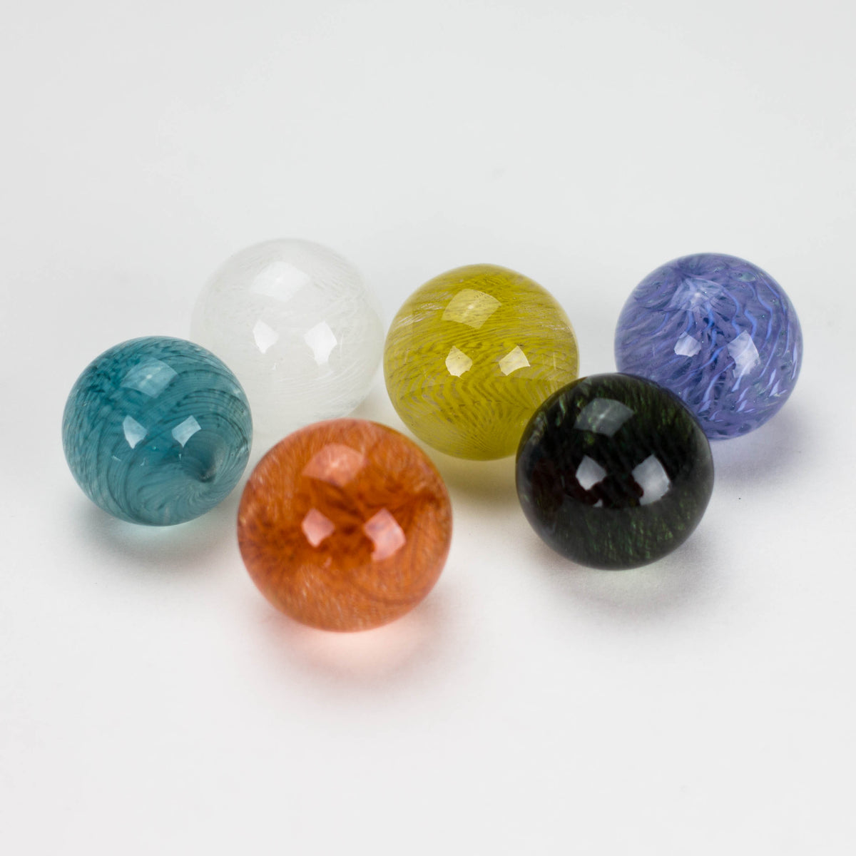 Shine Glassworks | Latticino Marble Carb Cap - Made in Canada — One ...