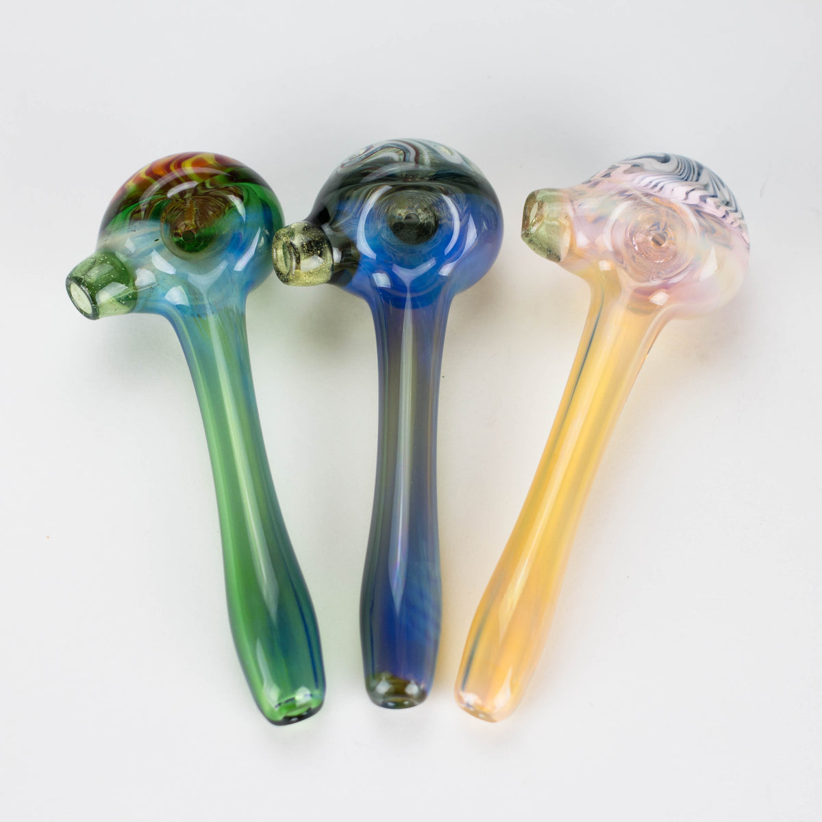 Shine Glassworks | Fume Coloured Pipe with Reverse Axis Bowl - Made in ...