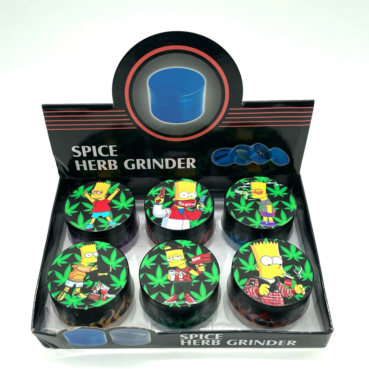 Sim Grinder 4parts 63mm box of 6 [GRI743] — One Wholesale
