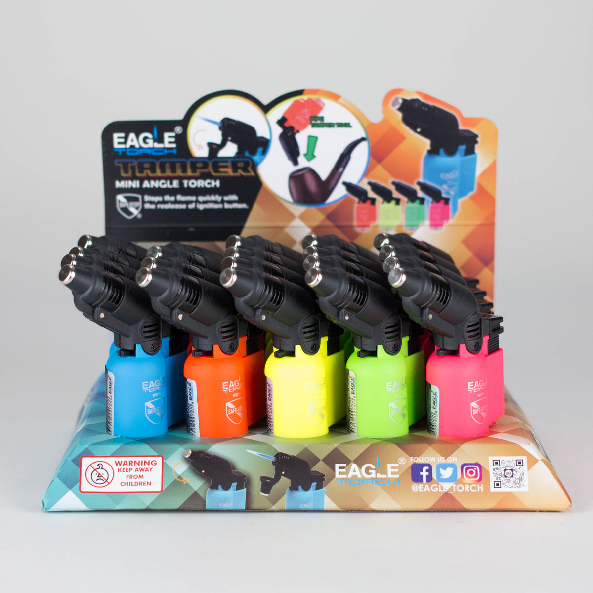 Eagle Torch- Neon Mini-Angle Torch lighter | One Wholesale Canada