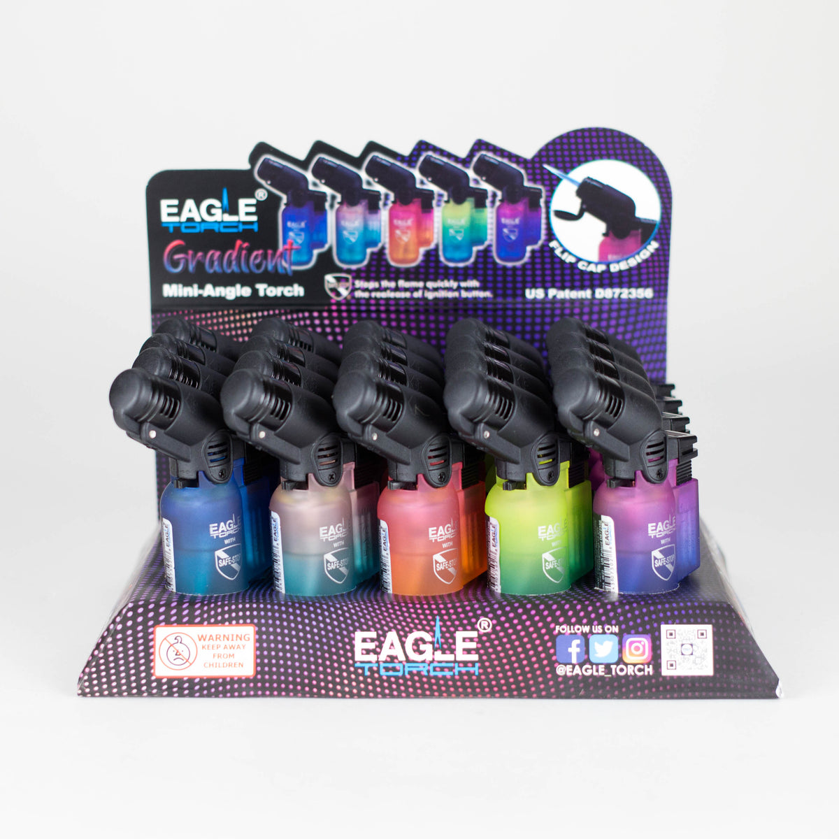 Eagle Torch- Neon Mini-Angle Torch lighter | One Wholesale Canada