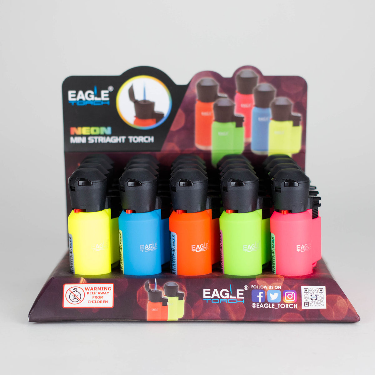 Eagle Torch- Neon Mini-Angle Torch lighter | One Wholesale Canada