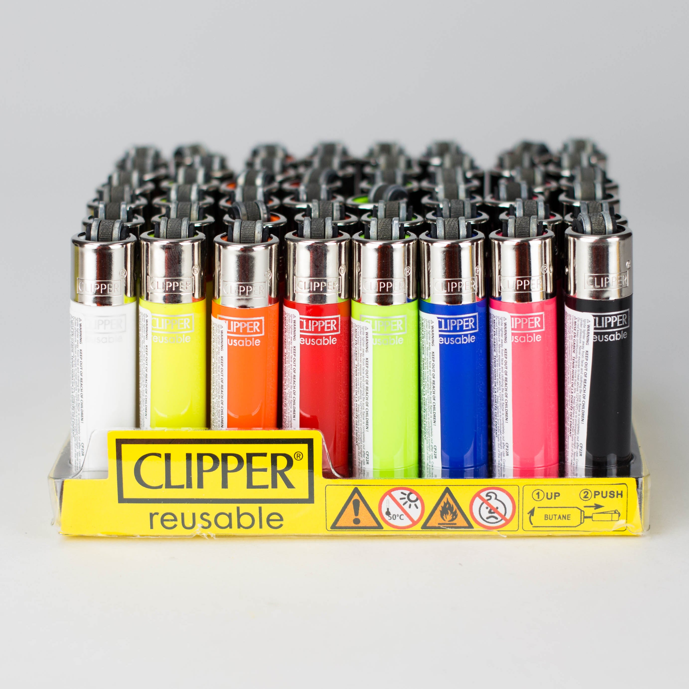 CLIPPER | Classic Mini lighters - Display of 48 — One Wholesale