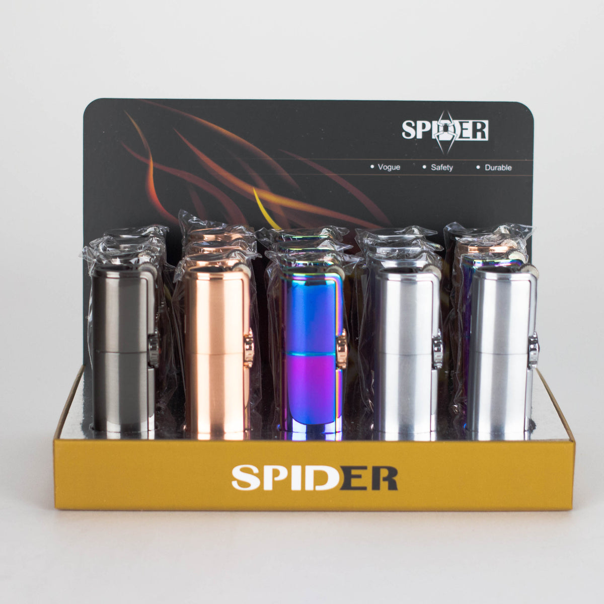 Spider | Refillable Torch Lighter with cigar punch [SP-307] - 20/Displ ...