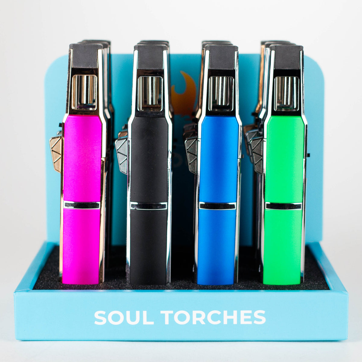 Soul Torches | Multi Color Torch lighter - 12 Count Display [1815 ...