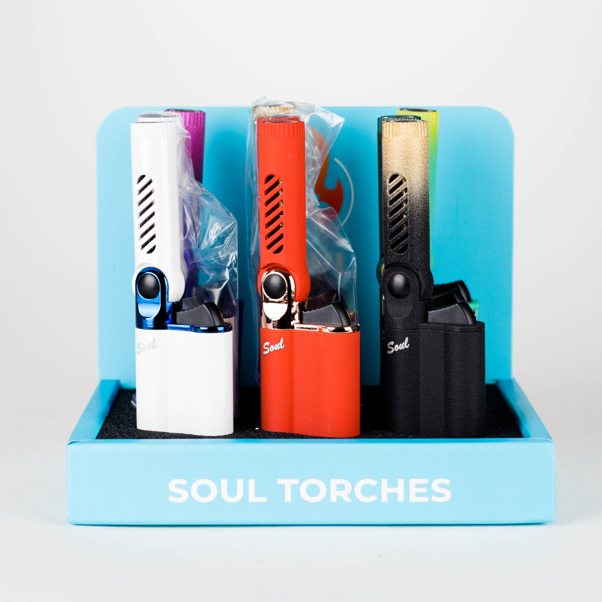 Soul Torch | Multi Color Torch Lighter – 9 Count Display [1809] | Rota ...