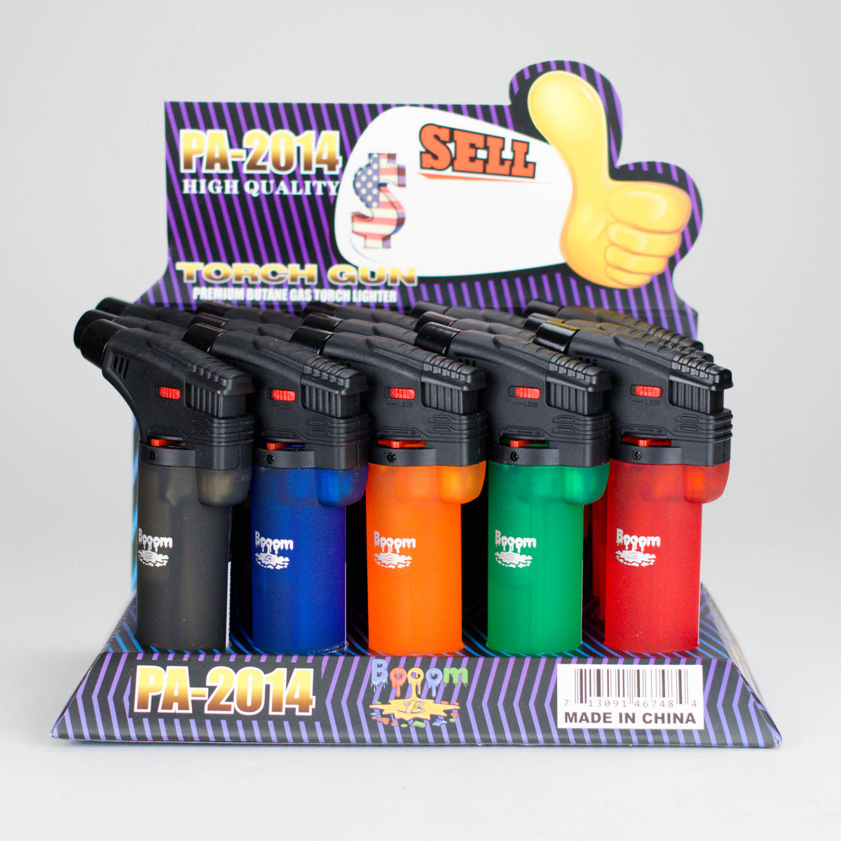 BOOOM | Refillable Torch Lighter [PA-2014] – 15 Count Display — One ...