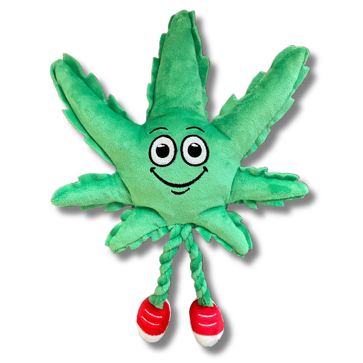 MJ the Marijuana Leaf - Squeaky Dog Toy - Shelf-Sitter Plushie - 13 ...