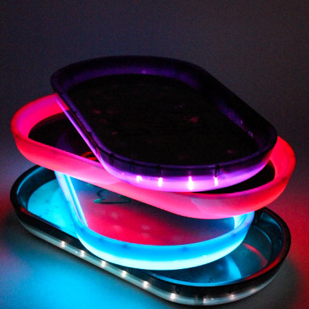 Rechargeble LED Rolling Tray Assorted designs | One Wholesale Canada