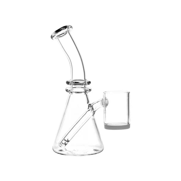 5" Fixed Dab Rig | Clear – Premium Compact Concentrate Rig — One Wholesale