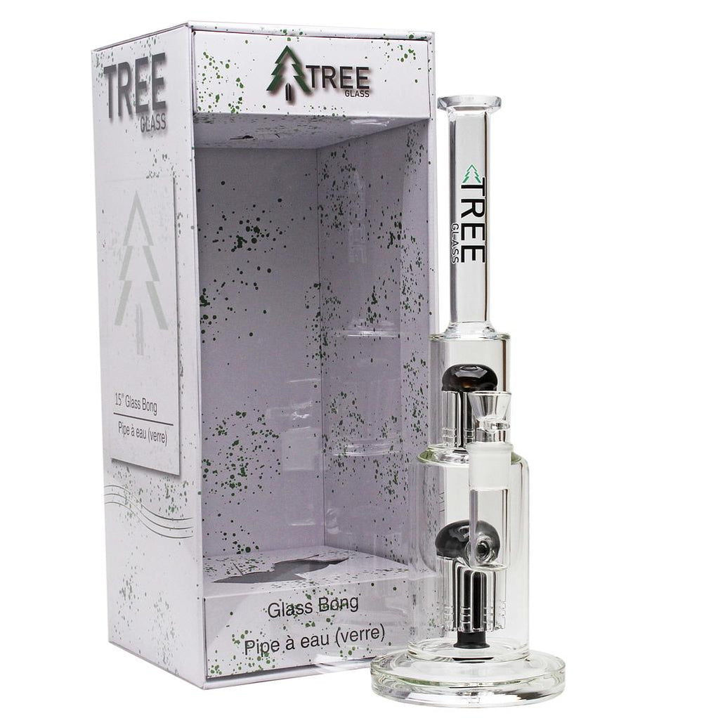Tree Glass | 15" Double Tree Cake Bong — One Wholesale