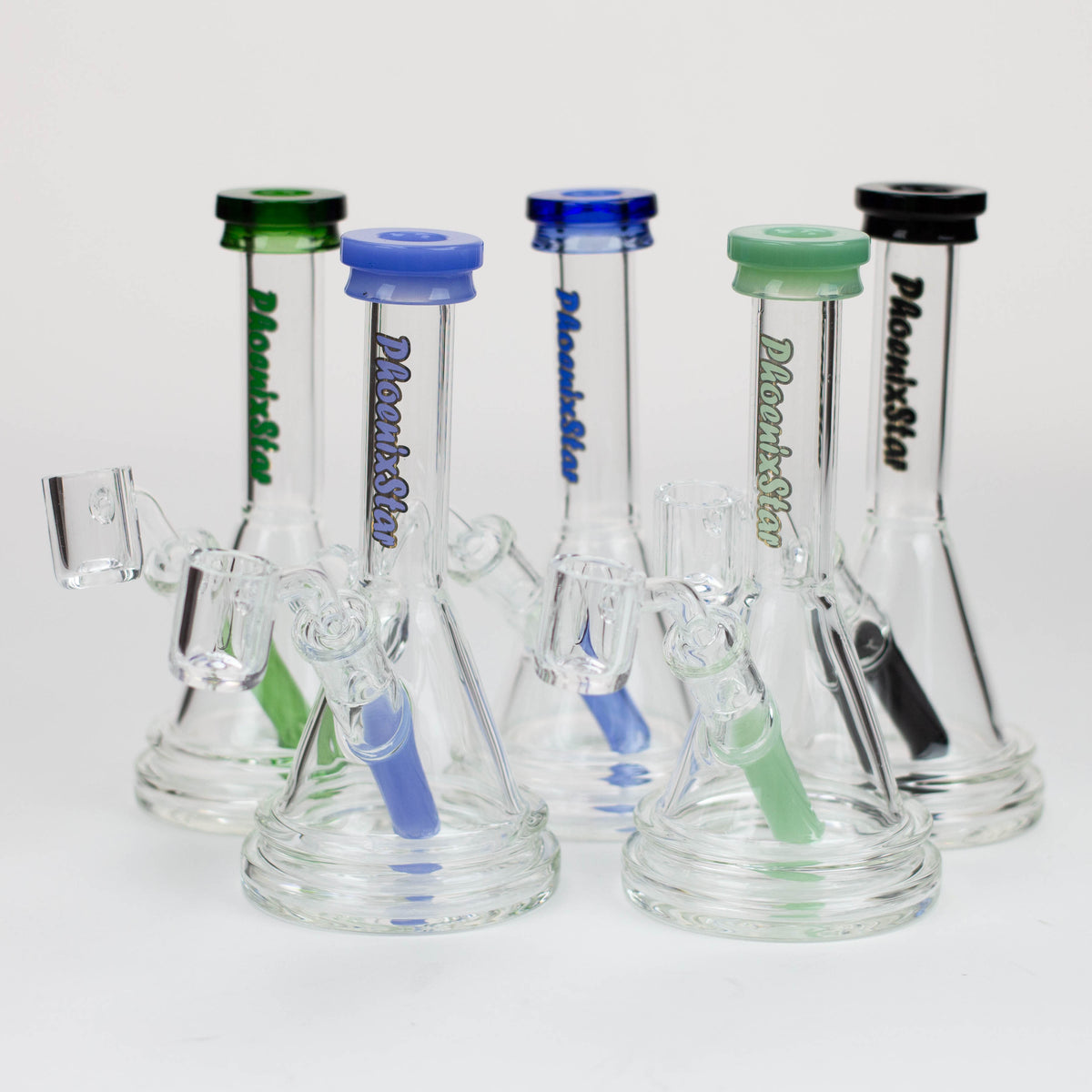 6.5" Fixed stem diffuser Rig | One Wholesale Canada
