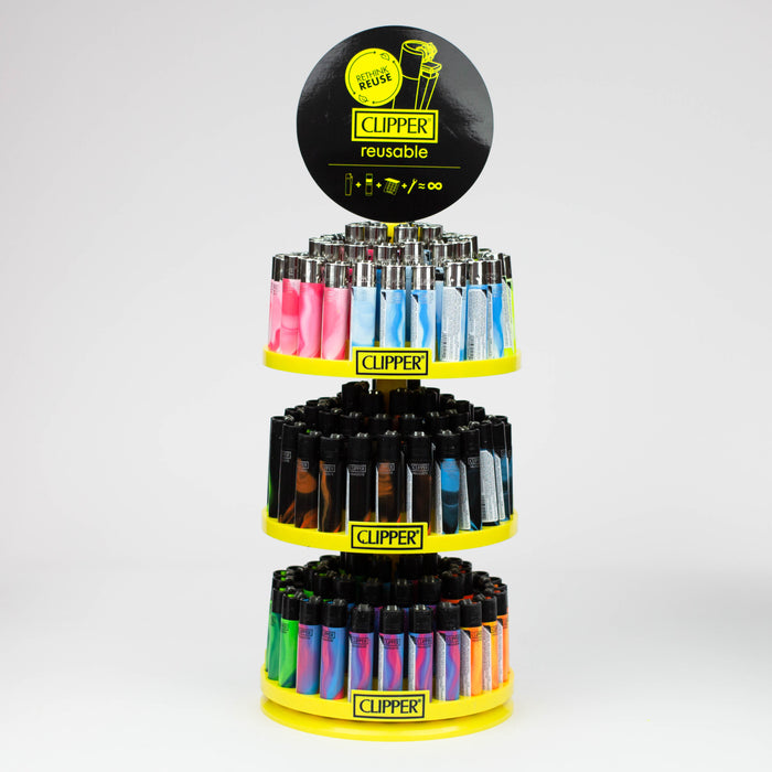 CLIPPER NEBULA MIX LIGHTERS CAROUSEL DISPLAY | One Wholesale Canada
