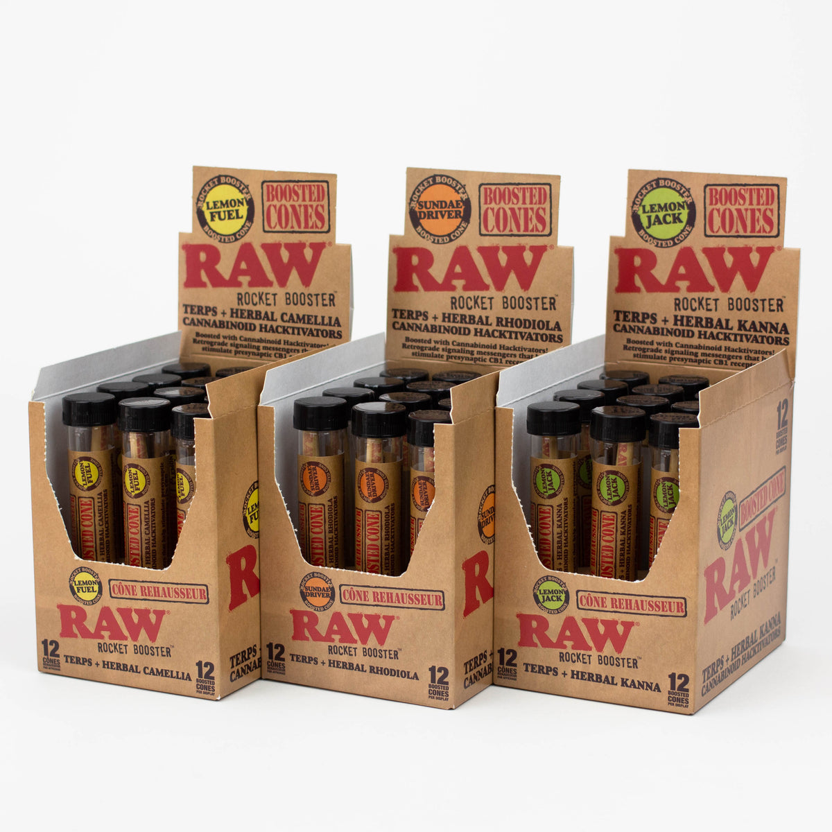RAW Rocket Booster Cones Box of 12 | One Wholesale Canada
