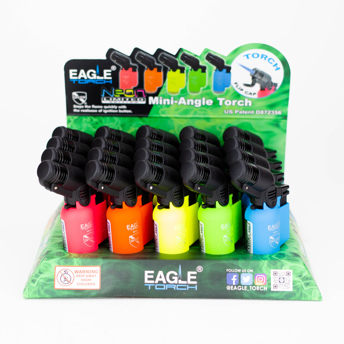 Eagle Torch- Neon Mini-Angle Torch lighter | One Wholesale Canada