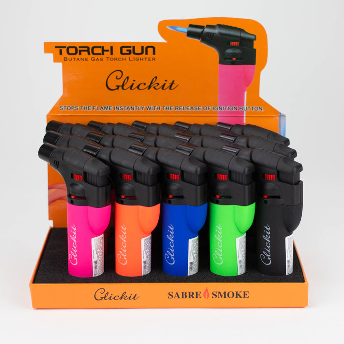 Click it | Single Torch Lighters with Assorted Color | One Wholesale Canada