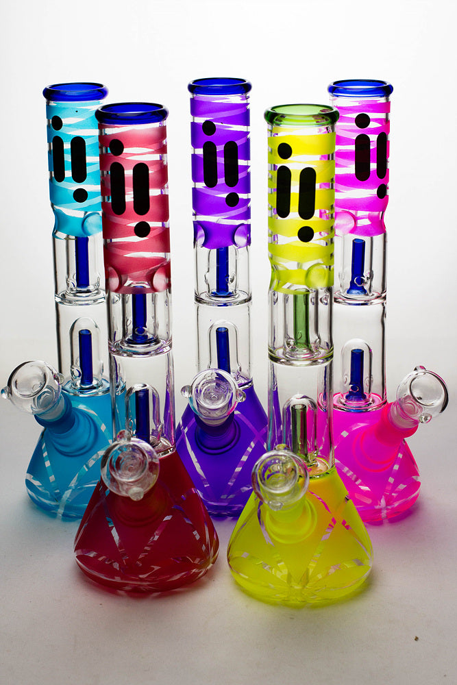 12" infyniti double shower head beaker Bong | One Wholesale Canada