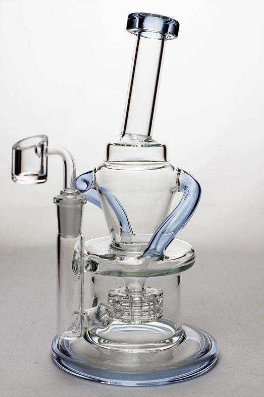 10" Barrel-diffuser double tube recycled bubbler female | One Wholesale ...
