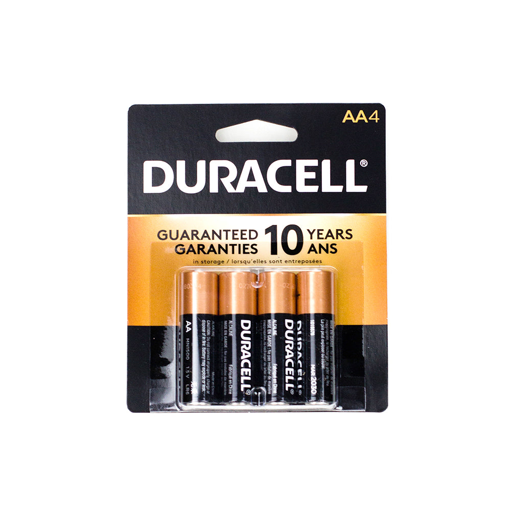Duracell CopperTop AA4 Alkaline Batteries — One Wholesale