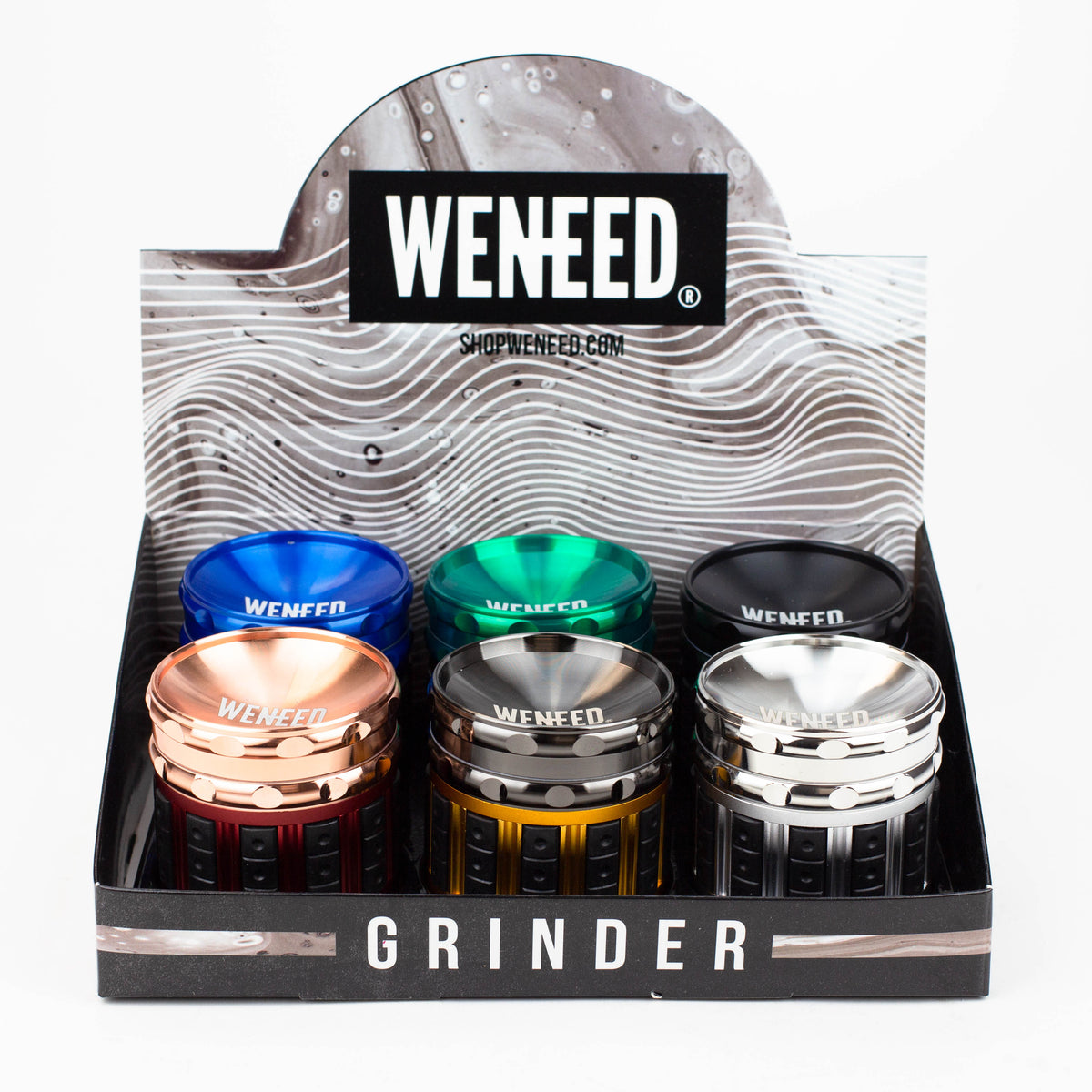 WENEED®-Rose Gold UFO Grinder 4pts 6pack | One Wholesale Canada