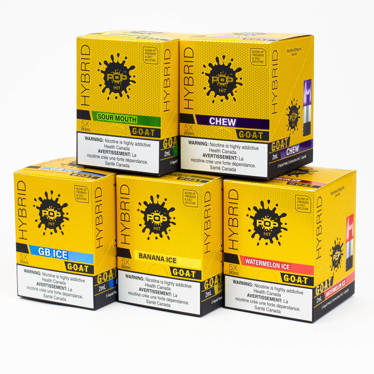 Pop Hit HYBRID G.O.A.T STLTH Compatible Pods | One Wholesale Canada