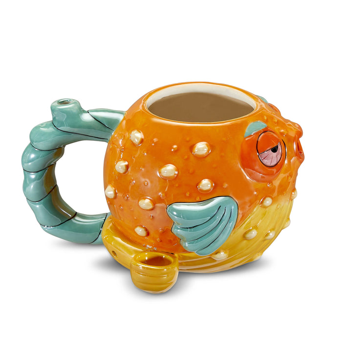 Stoned pufferfish mug pipe — One Wholesale